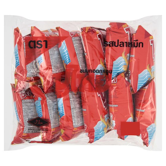 🚚💨พร้อมส่ง!! ปูไทย ขนมอบกรอบ รสปลาหมึก 12 ซอง Poothai Squid Flavoured ...