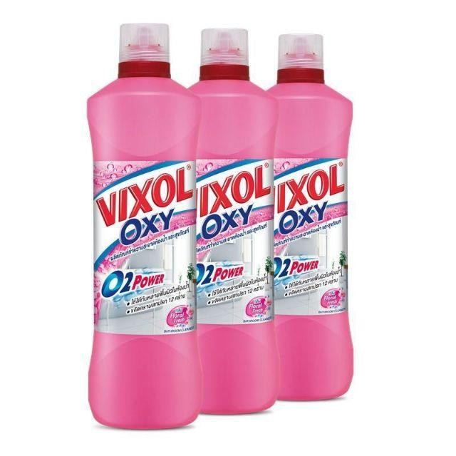 Vixol Oxy น้ำยาล้างห้องน้ำ วิกซอล ออกซี ขนาด 700ml/ขวด แพ็คละ3ขวด ขจัด ...