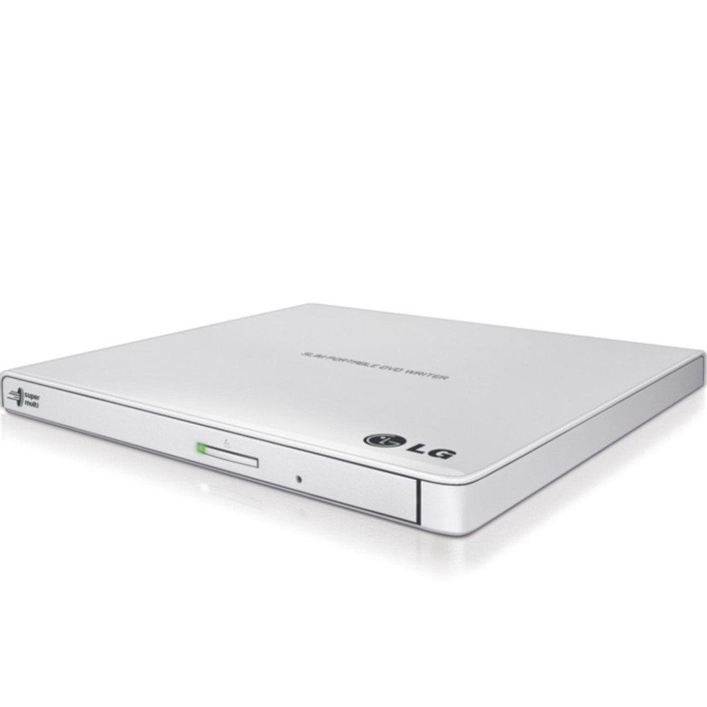 LG EXTERNAL DVD RW (LG-DVD RW White) Ultra-Slim Portable DVD Burner ...
