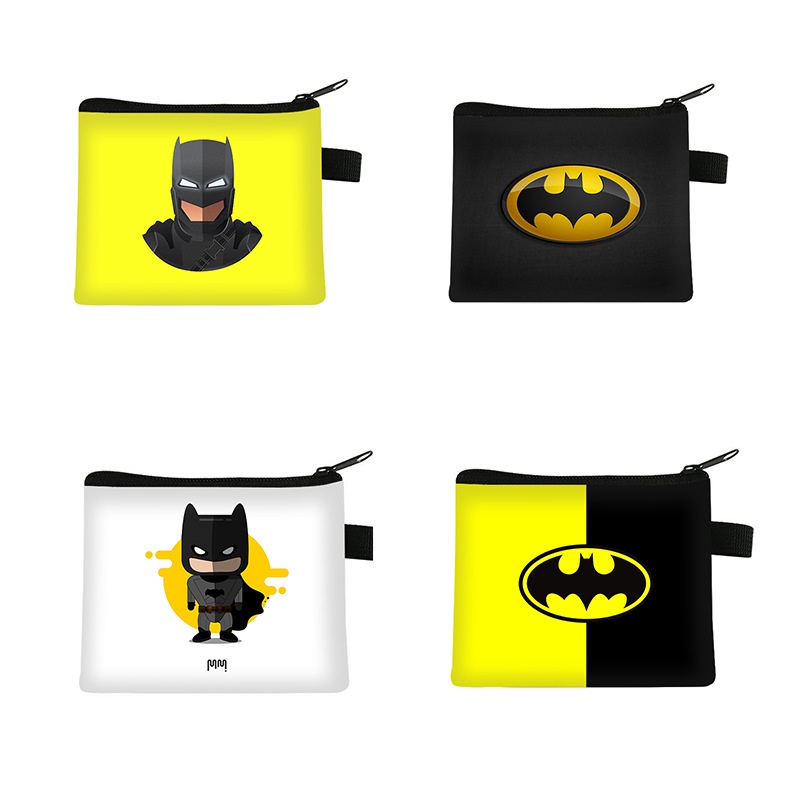 Marvel Batman~ Superhero Movie Zipper Coin Purse กระเป๋าสตางค์แบบพกพา ...