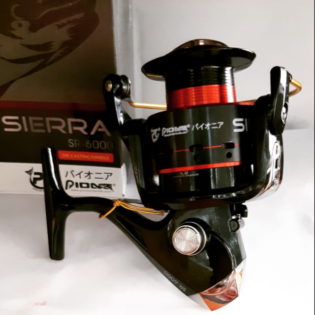 รอกสปิน ยี่ห้อ Pioneer รุ่น Sierra SR 6000 / 4 ลูกปืน ตกปลาหน้าดิน บ่อ แม่น้ำ ธรรมชาติ | Shopee ...