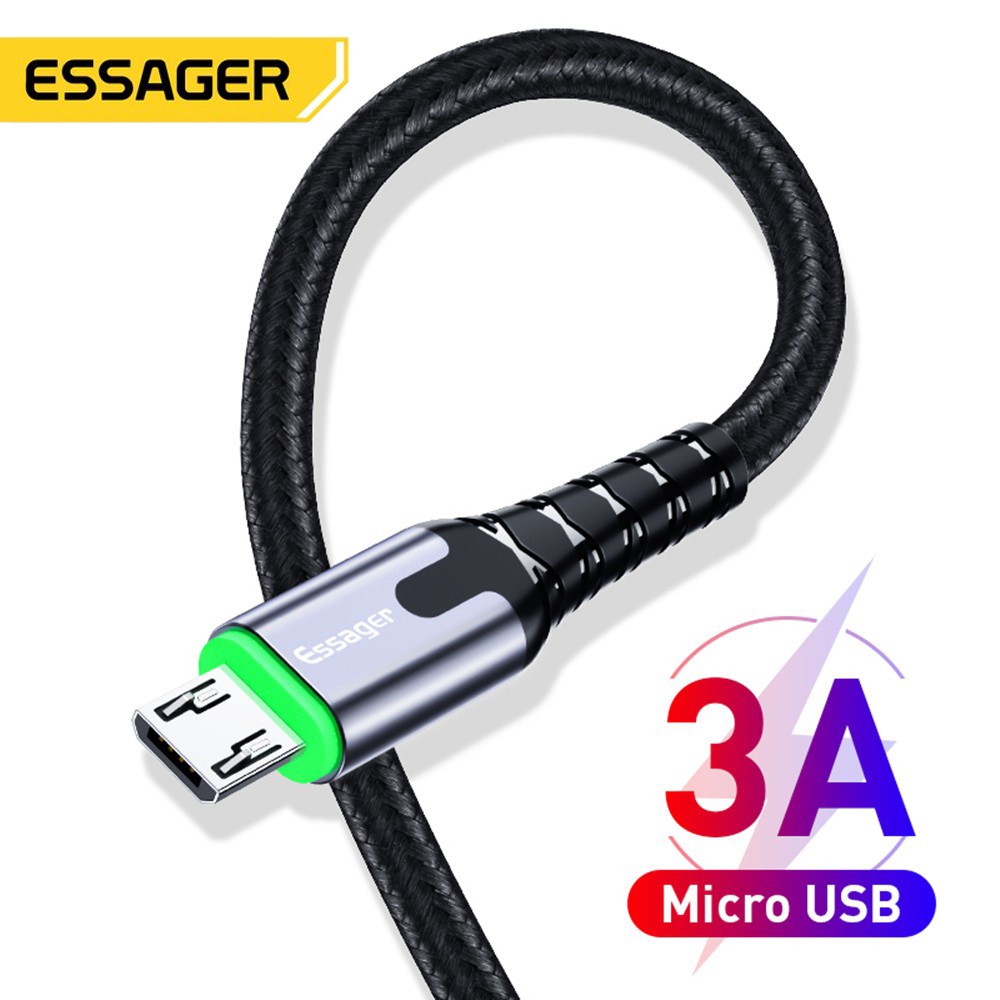 Essager สายชาร์จเคเบิล Micro Usb Led ยาว 2 เมตร 3 เมตร สำหรับ Para ...