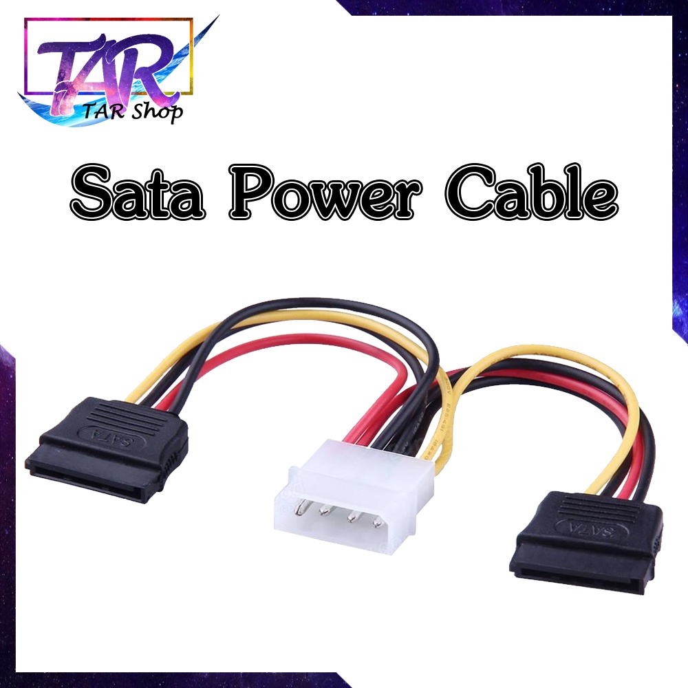 ถูกสุดๆ สายแปลง Power SATA 1ออก2 (Molex 4 pin to 2x15Pin SATA Power ...