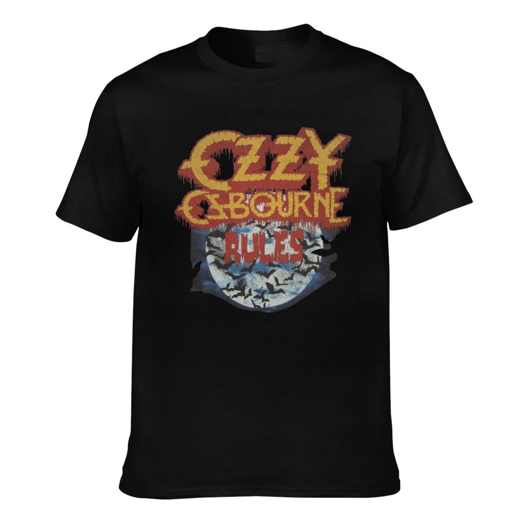 เสื้อยืด ผ้าฝ้าย พิมพ์ลาย Ozzy Osbourne Rules Tour สําหรับผู้ชาย ...