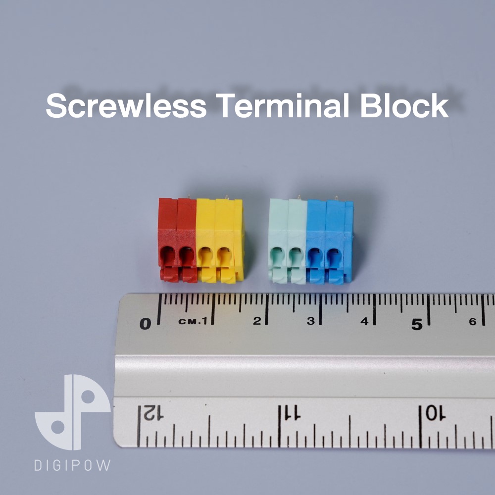 Screwless/Spring clamp PCB terminal blocks 5.08mm ช่องเสียบสายไฟ ...