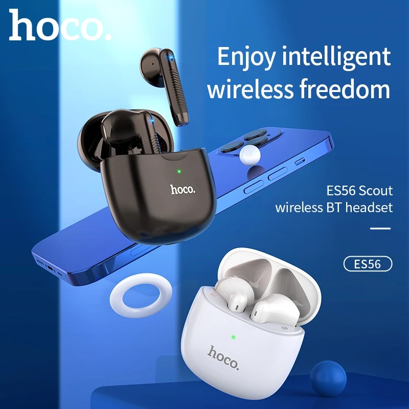 Hoco ES56 หูฟังบลูทูธไร้สายสเตอริโอ พร้อมไมโครโฟน ตัดเสียงรบกวน พร้อมกล่องชาร์จ สําหรับเล่นเกม ...