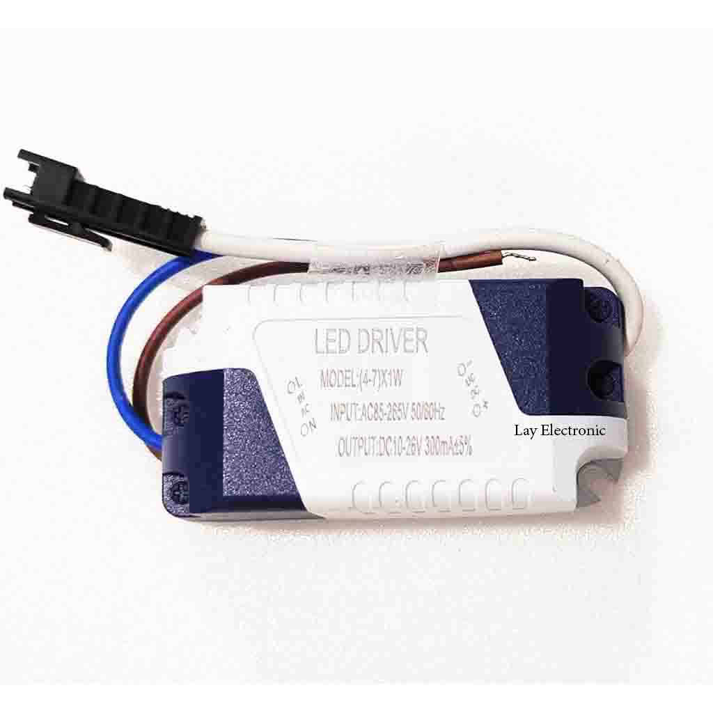 LED DRIVER 4-7W 300mA ใช้ไฟบ้าน 220V AC | Shopee Thailand