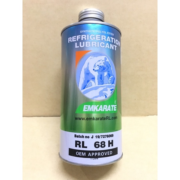 น้ำมันคอมเพรสเซอร์ R134a ยี่ห้อ Emkarate RL 68 H ปริมาณ 1 ลิตร | Shopee ...