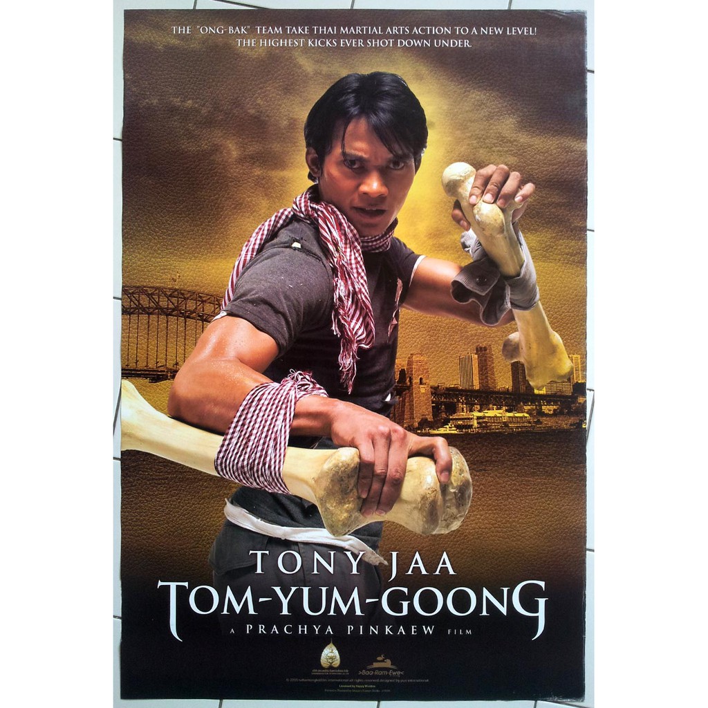 โปสเตอร์ หนัง ไทย ต้มยำกุ้ง จาพนม Tom-Yum-Goong 2005 POSTER 24”x35” Inch Thai Original Movie ...