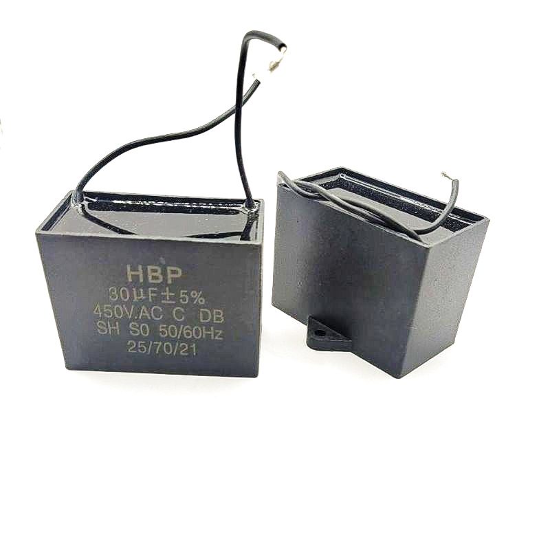 C สตาร์ท Cap 30UF 400/450VAC HBP 50/60HZ C 30UF คาปาซิเตอร์ AC แบบมีสาย | Shopee Thailand