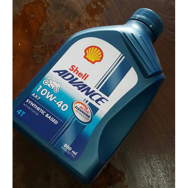 Shell advance ax7 4T 10w-40 ขนาด 0.8 ลิตร | Shopee Thailand