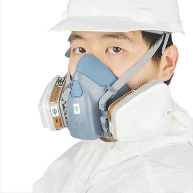 ┋3M 7502 หน้ากากกันสารเคมี จัดชุด7ชิ้น ป้องกันสารเคมี/ฝุ่น รุ่น 7502 ...