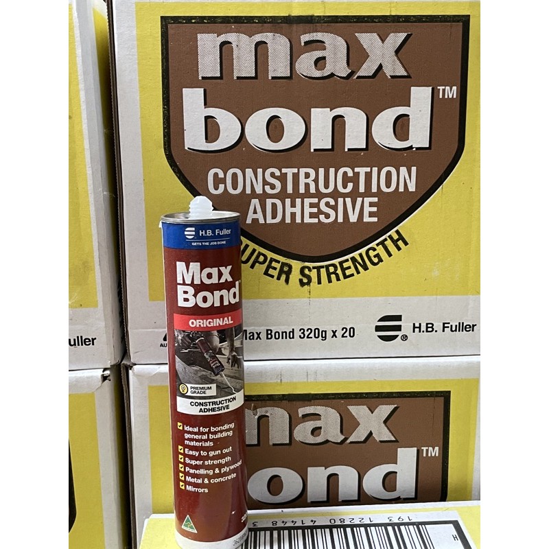 กาวตะปูMax bond Fuller (ยกลัง20หลอด) กาวพลังตะปู สีน้ำตาล 320g | Shopee ...