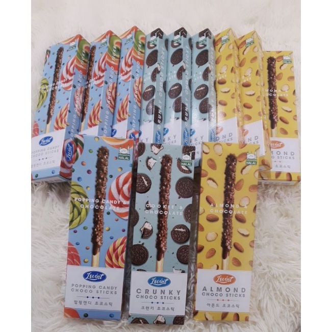 Lovint crunky choco stick ป๊อกกี้เกาหลี | Shopee Thailand