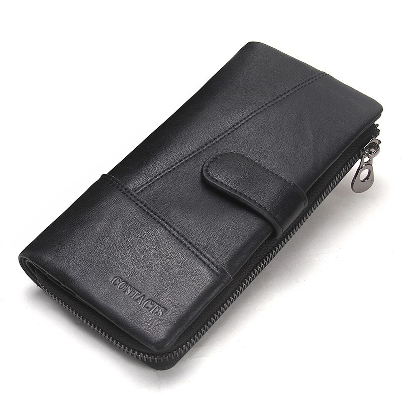 CONTACT'S M1041 กระเป๋าสตางค์ผู้ชาย ชนิดหนังแท้ ใบยาว | Shopee Thailand