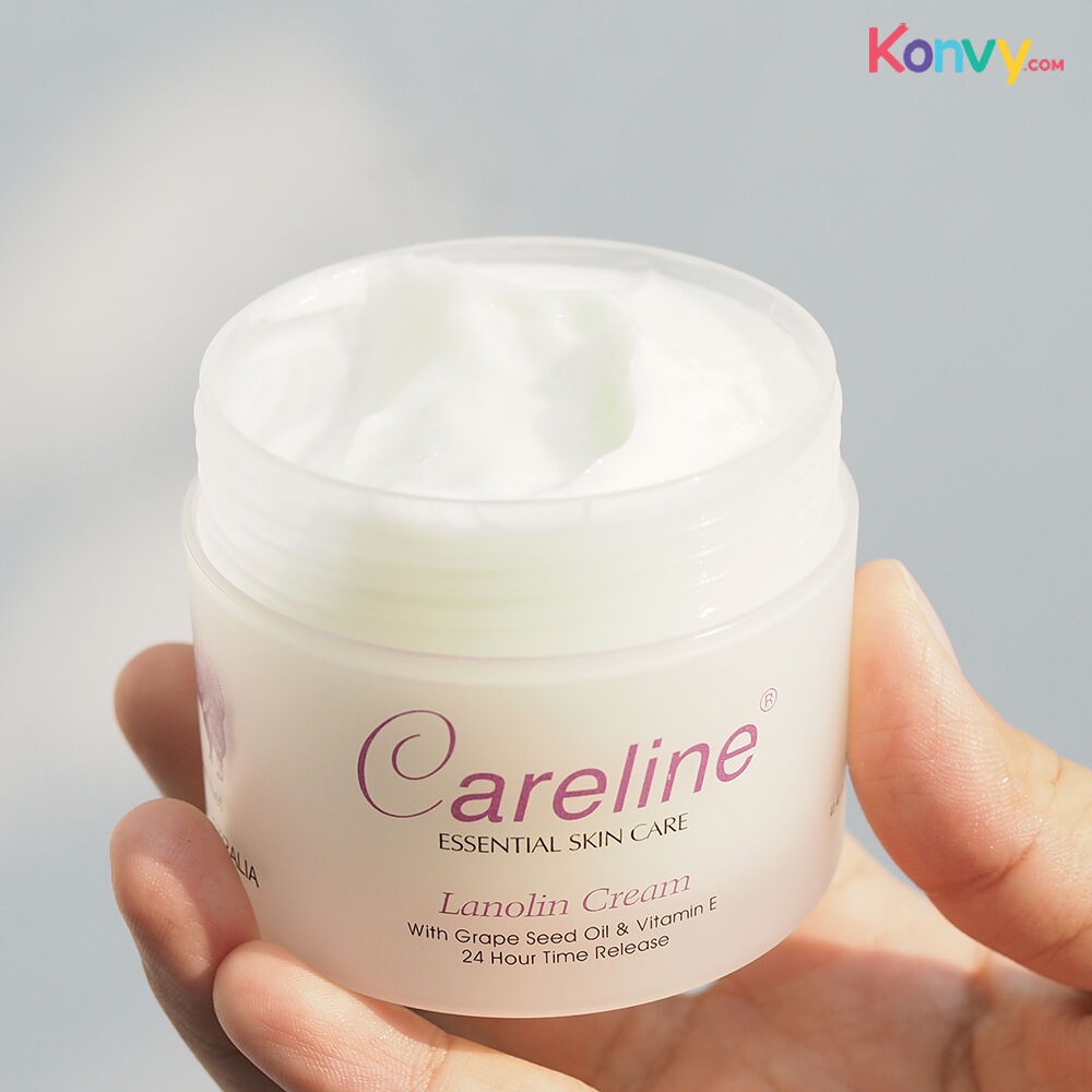 Careline Lanolin Cream with Grape Seed Oil & Vitanmin E 100ml. | Shopee ...