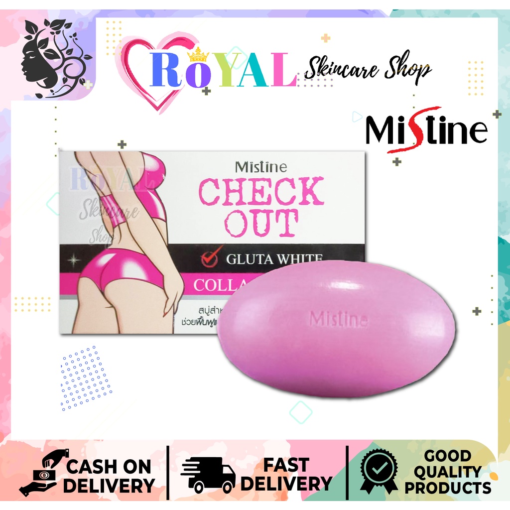 Mistine Check Out Gluta White Collagen Soap 70g | Shopee Thailand