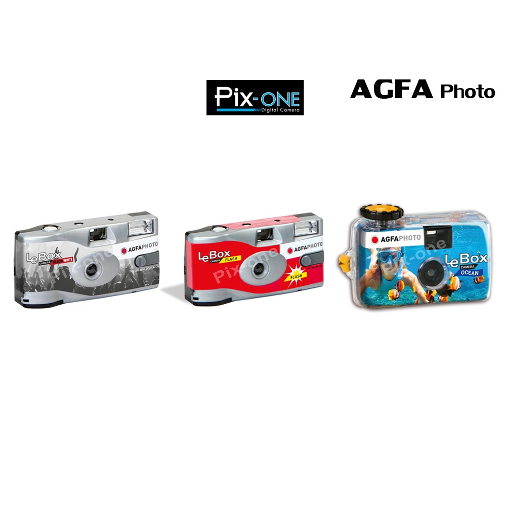 AGFAPHOTO LEBOX SINGLE USE CAMERA กล้องฟิล์มใช้แล้วทิ้ง | Shopee Thailand