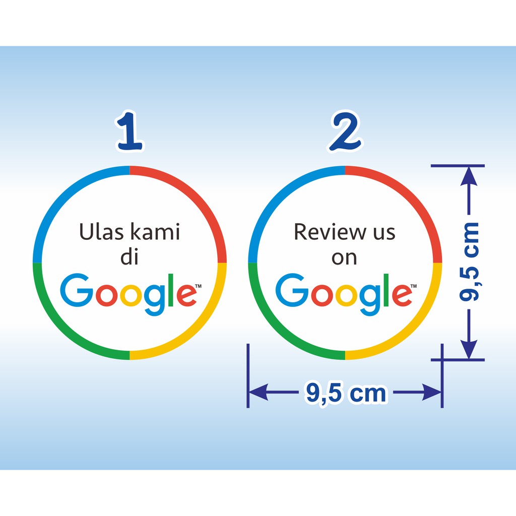 Our Review Round Sticker In us on Google Sticker เส ้ นผ ่ านศูนย ์ ...