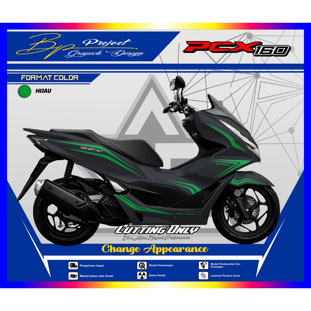 สติกเกอร์ตัด PCX 160 - PCX 160 ใหม่ 2021 - CUTTING BODY PCX 160 Variation LIST BP.005 | Shopee ...