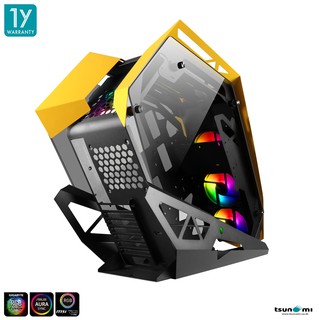 (ลด ล้าง สต๊อก) เคสคอมพิวเตอร์ Tsunami BumbleBee ARGB ATX Tempered ...