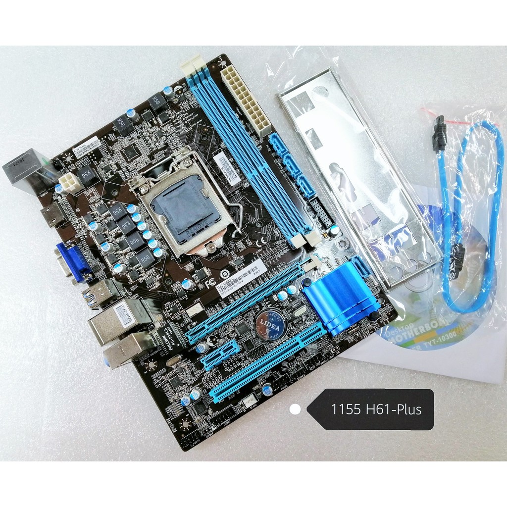 Mainboard 1155 (H61-Plus) เมนบอร์ด LWC (Longwell) /USB3.0/SATA III/1GB ...