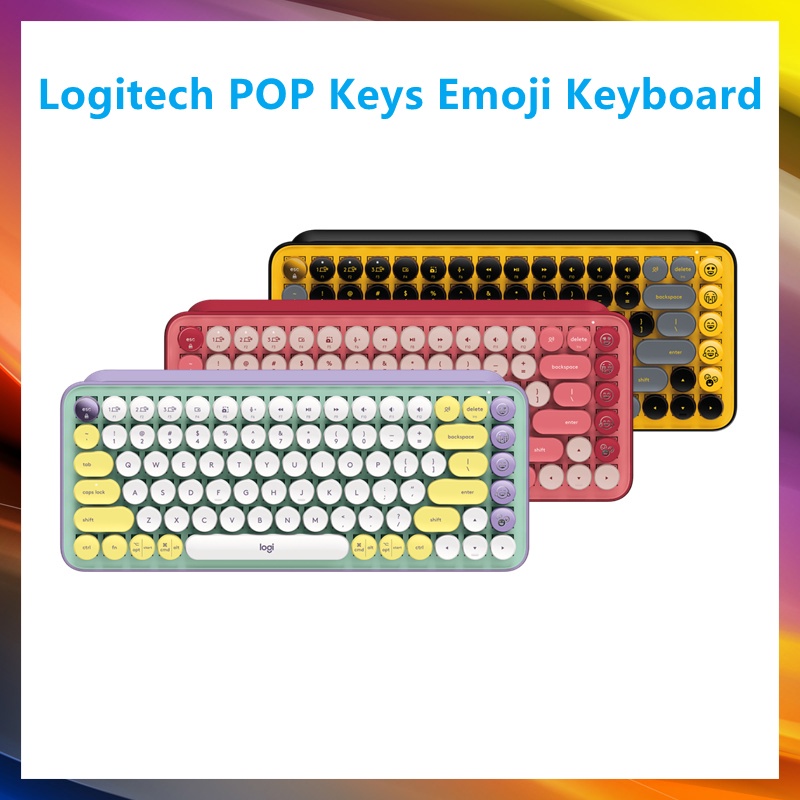 Logitech POP Keys Emoji Mechanical Keyboard TTC Brown Switch คีย์บอร์ด ...