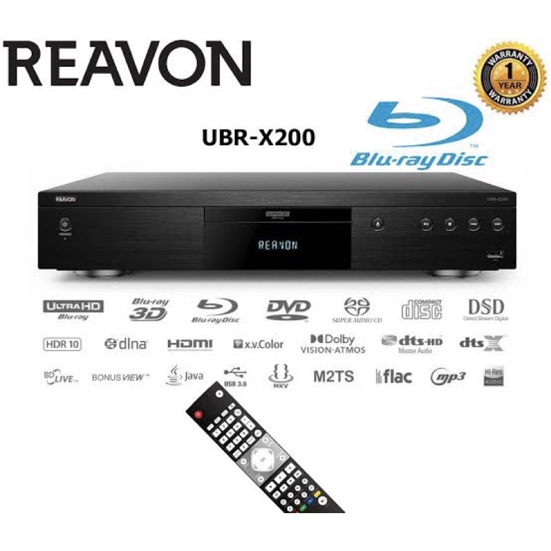 REAVON UBR-X200 FLAGSHIP 4K ULTRA HD UNIVERSAL DISC PLAYER | Shopee ...