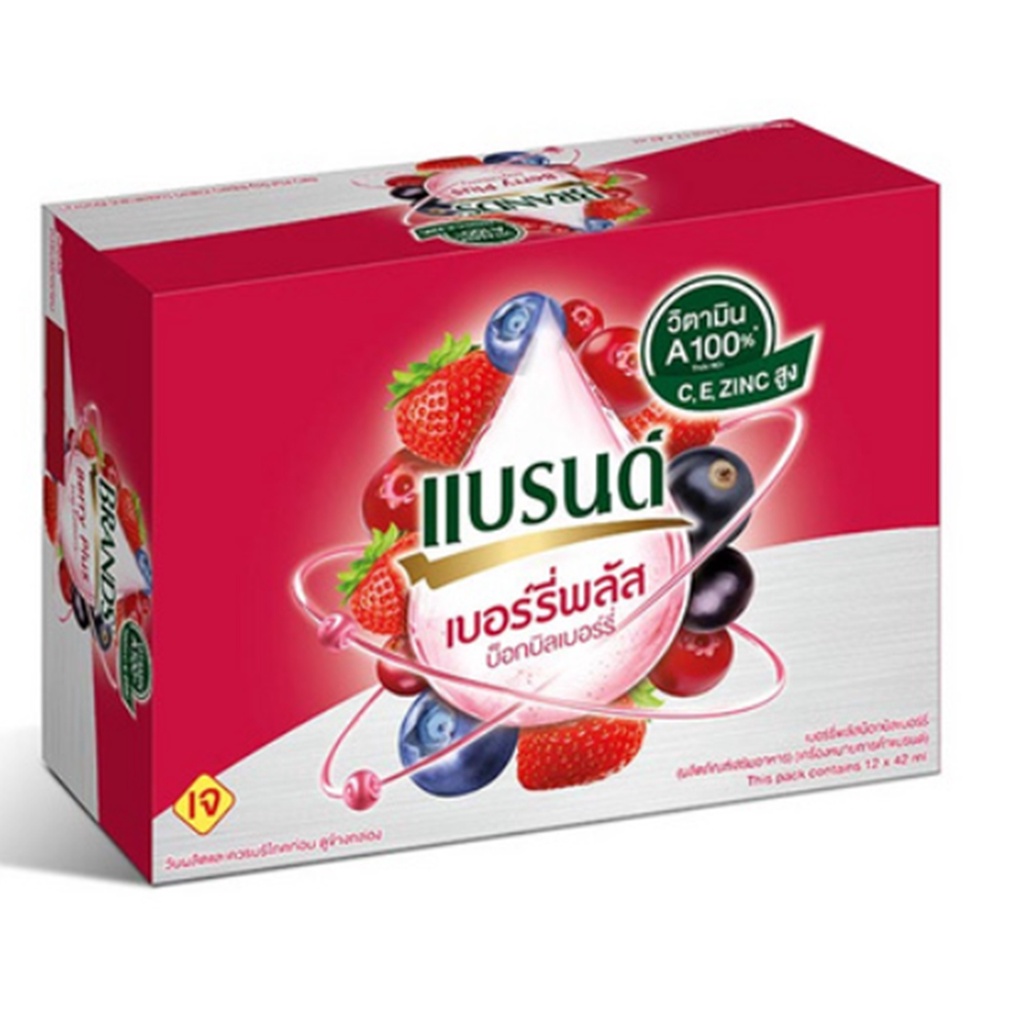 Brand Vita Berry Plus Box Bilberry 42 ml. Pack of 12 bottles.แบรนด์ ...