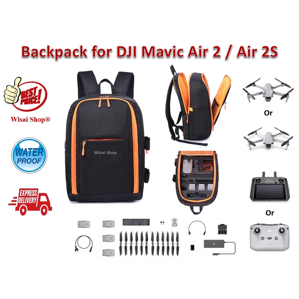 กระเป๋าเป้ Nylon Waterproof Backpack สำหรับ DJI Mavic Air 2 / Air 2S ...