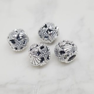 ชาร์ม Pandora Openwork Starfish, Shells & Hearts Charm | Shopee Thailand