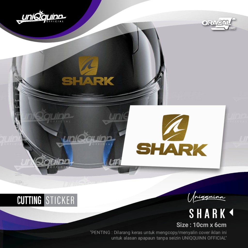 Uq Shark Helmet Sticker [ตัดสติ๊กเกอร์] Shark Motorcycle Helmet Sticker ...