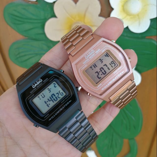 Casio สีพิ้งโกล และสีดำ ของแท้ 100% รับประกันศูนย์ CMG 1ปี | Shopee ...