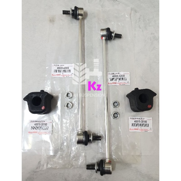 TOYOTA JAPAN-1SET4PCS-FRONT STABILIZER LINK/ FRONT STABILIZER BUSH ...