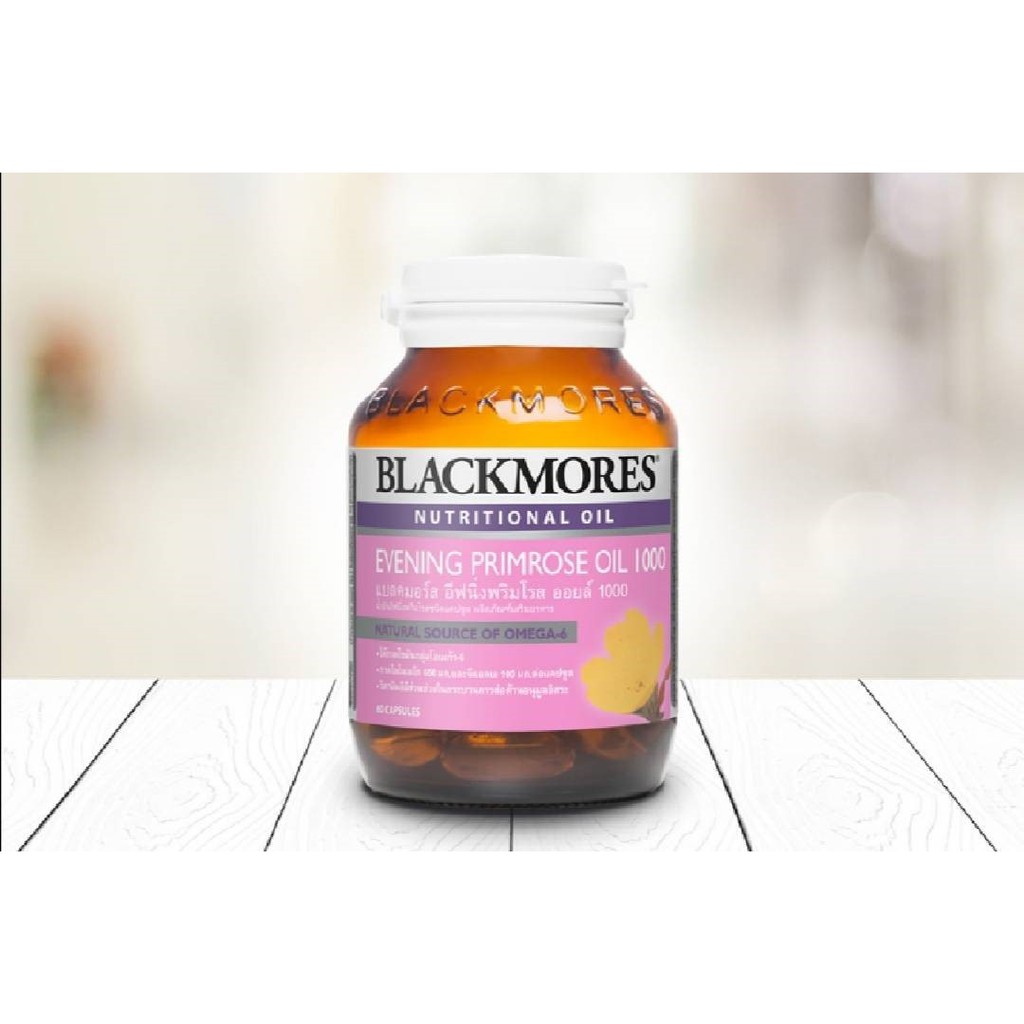 Blackmores EPO 1000 mg. 60 เม็ด evening primrose วัยทอง บำรุงสตรี ...