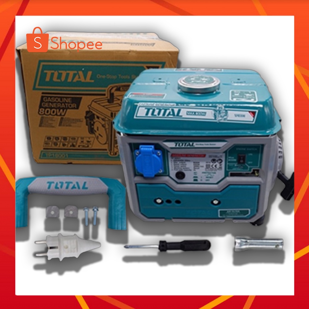 เครื่องปั่นไฟ (เบนซิน) 800วัตถ์ 2.0HP เครื่องยนต์ 2 จังหวะ TOTAL ...