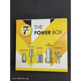 สายชาร์ต 7 degrees THE POWER BOX SET 5 IN 1 ชุดรวมอุปกรณ์ สายชาร์ต หู ...