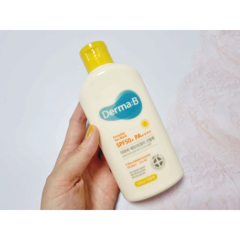 Derma:B Everyday Sun Block SPF50+ PA++++ 200ml โลชั่นกันแดด | Shopee ...