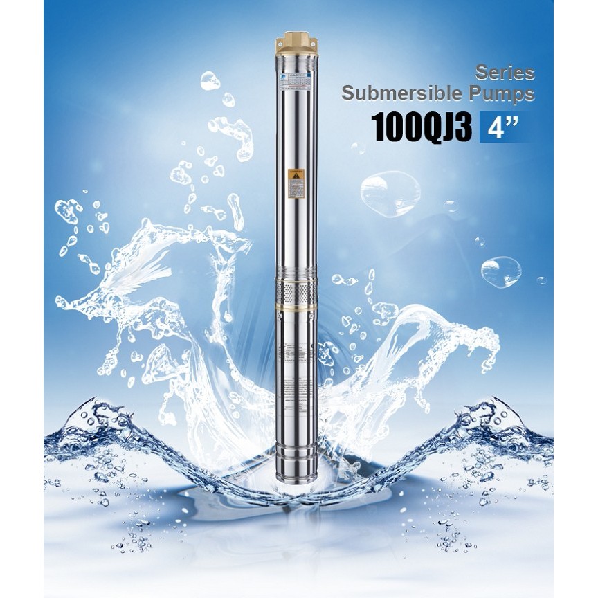 Jiadi ปั๊มบาดาล บ่อ 4 นิ้ว 100QJD308-0.75(1.5") 8 ใบพัด ดูดสูงสุด 85 ...