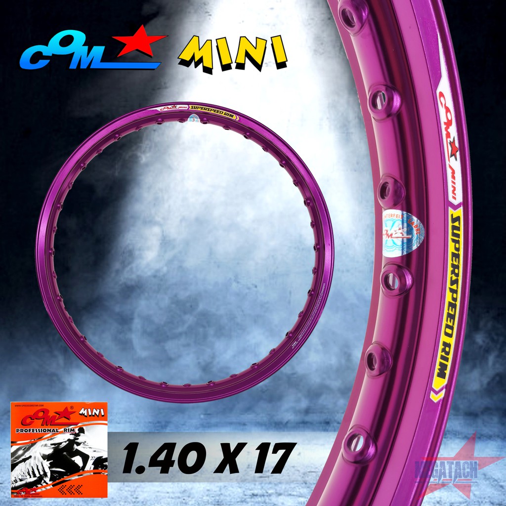 ล้อ COM MINI 1.40 X 17 ขอบยก จำนวน 1 วง วงล้อคอม ขนาด 1.40 ขอบ 17 ของแท้ การันตีของแท้ 100% วง ...
