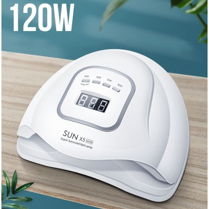 พร้อมส่ง!!! SUN X5 Max /Plus เครื่องอบเล็บเจล 120 /110 วัตต์ UV LED 45/ ...