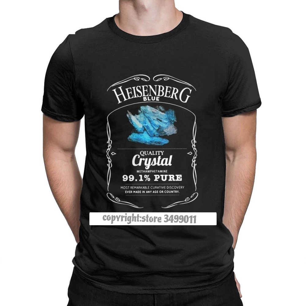 Heisenberg เสื้อยืดคอกลม ผ้าฝ้ายแท้ 99.1% พิมพ์ลาย Breaking Bad Meth สี ...