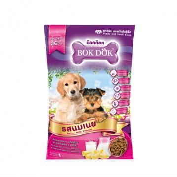 Bokdok อาหารเม็ด สำหรับลูกสุนัข รสนมเนย ขนาด 1kg | Shopee Thailand