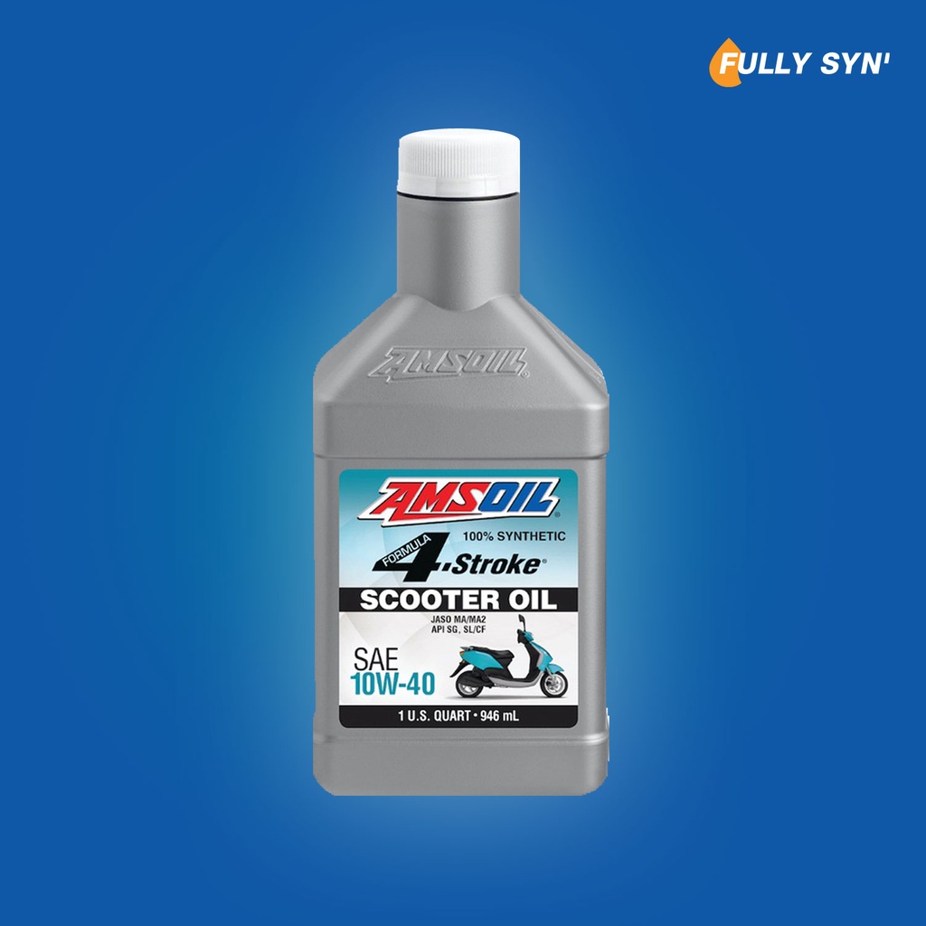 Amsoil Formula 4-Stroke 10W-40 Synthetic Scooter Oil น้ำมันเครื่อง ...