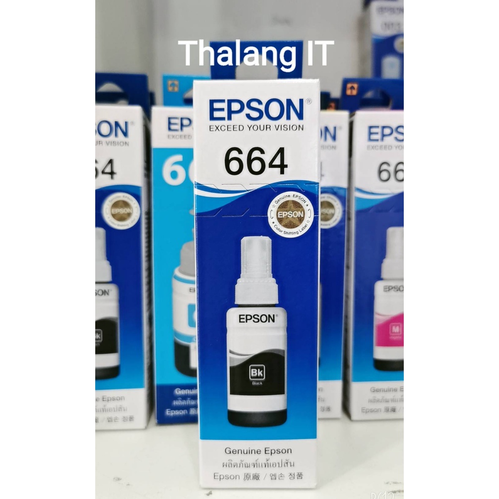หมึกเติม EPSON T664 (BK) 70ml. ของแท้ 100% | Shopee Thailand