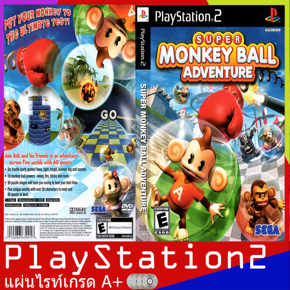 Super Monkey Ball Adventure (USA)[PS2] | Shopee Thailand