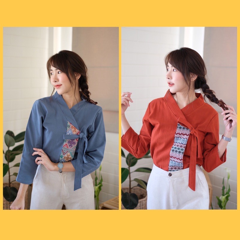 เสื้อฮันบกแขนยาว แต่งลายสวยๆ SM031 | Shopee Thailand