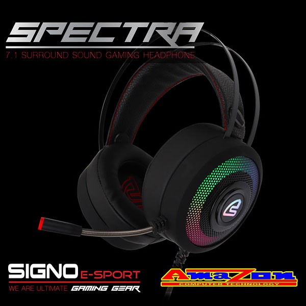 หูฟังเกมมิ่ง SIGNO E-Sport 7.1 Surround Sound Gaming Headphone รุ่น ...