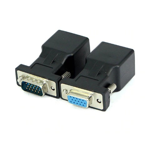 ตัวแปลง สายแลนให้เป็น VGA 15Pin 1 Pair ( VGA to RJ45 ) VGA Extender ...