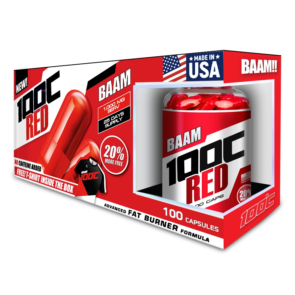 BAAM 100C RED 100 ช่วยเผาผลานไขมัน | Shopee Thailand